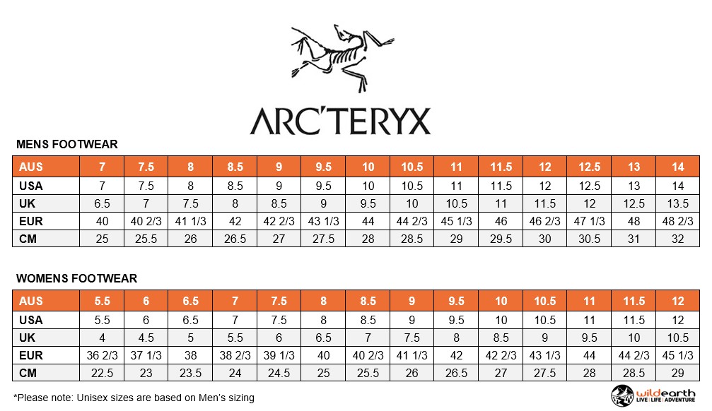 Arcteryx Kopec GTX Mens Hiking Shoes - Black/Yukon - US10.5 - Arc'teryx